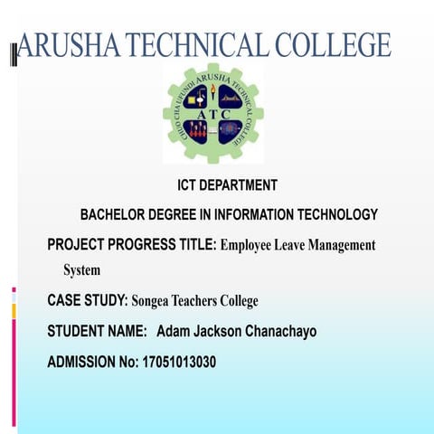 EMPLOYEE LEAVE MANAGEMENT SYSTEM_ADAM JACKSON EDITED.pptx