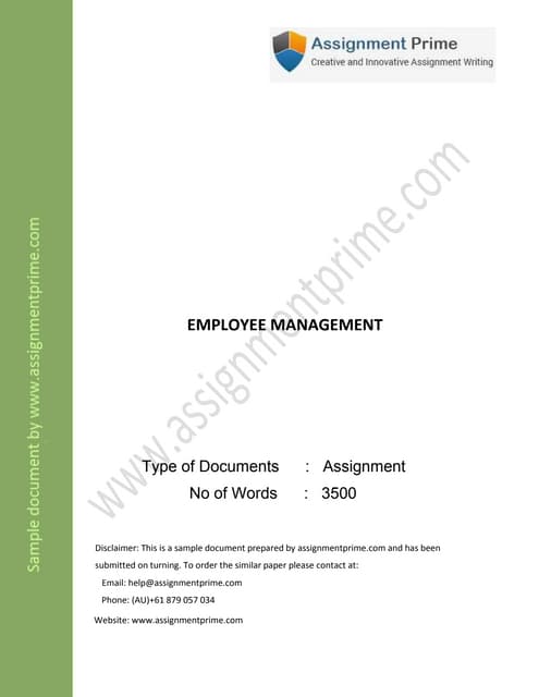 HR Management Assignment Sample | PDF | Human Resources | Business