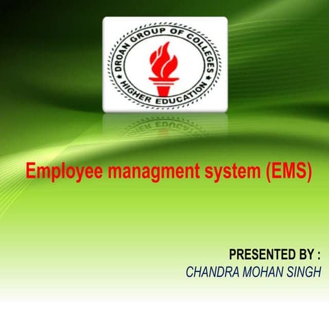 Employee Management System (EMS) Project Documentation | PDF