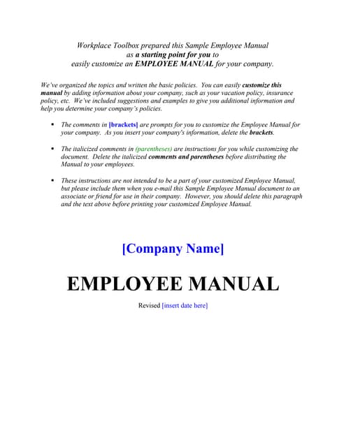 Basic Hr policies for Company | PDF | Human Resources | Business