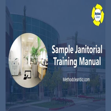 Janitorial Service Training Manual | PDF