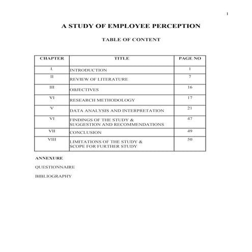 Employee perception | DOC
