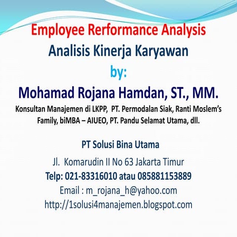 Employee performance analysis | PPTX