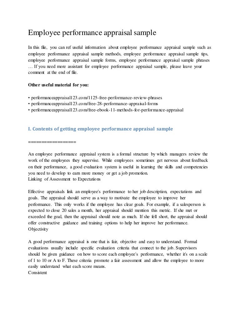 Useful performance review phrases