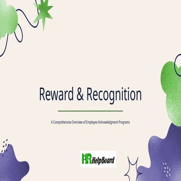 Employee Recognition, Reward and Recognition Policy | PPTX