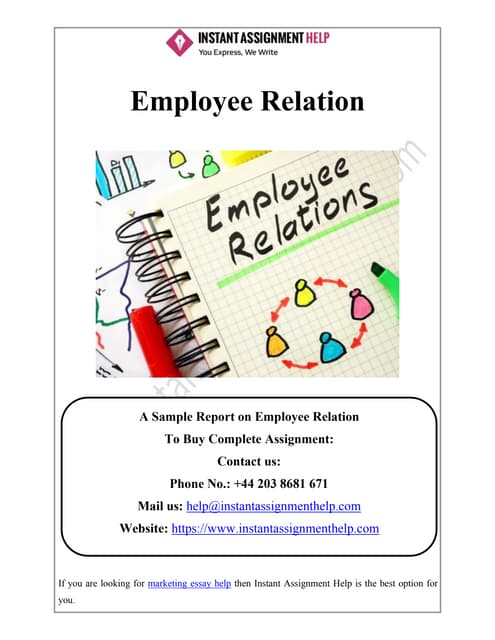 Sample Assignment on Employee Relation | PDF