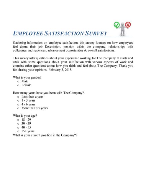 Questionnaire on Work Culture | PDF