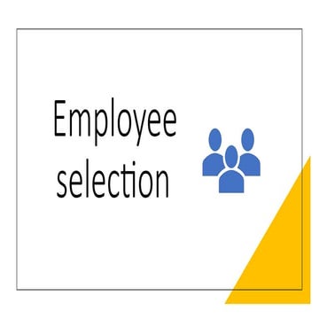 Employee selection - References and Testing.pptx
