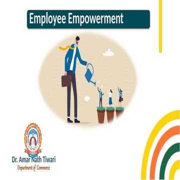 Employees Empowerment (Human Resource Management) | PPTX