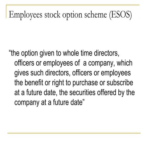 Employee stock option plan | PPT