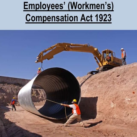 Employees compensation act, 1923 | PPTX