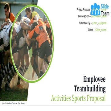 Employee Teambuilding Activities Sports Proposal PowerPoint ...