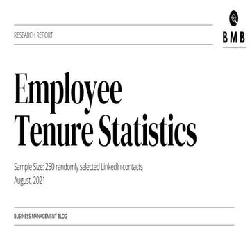 Employee tenure statistics and gender wise comparison | PDF
