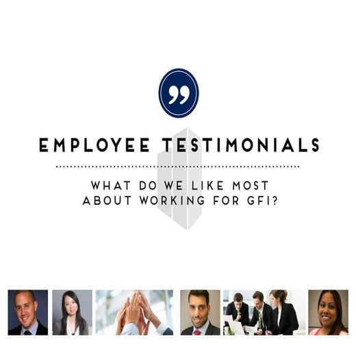 Employee testimonials | PPT