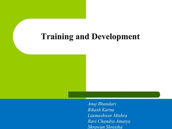 Employee Training & development | PPT