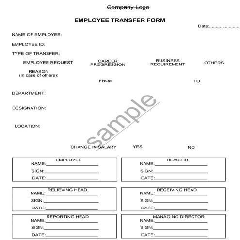Employee transfer form | PDF