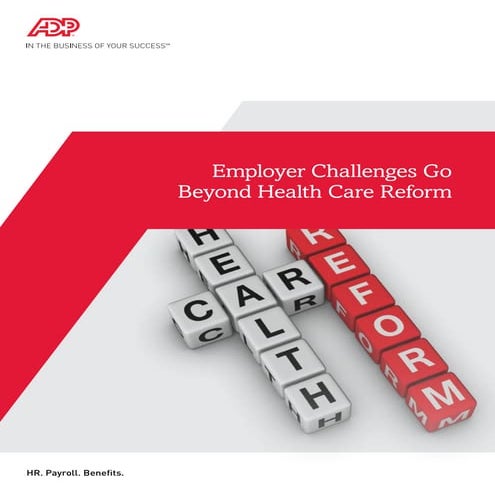 Employer challenges go beyond healthcare reform | PDF