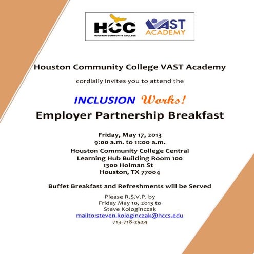 Employer Breakfast Invitation | PDF