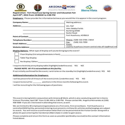 Employer Registration Form | DOCX