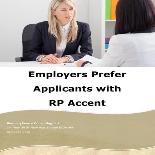 Employers Prefer Applicants with RP Accent | PDF | Resume Writing and Advice | Job Search