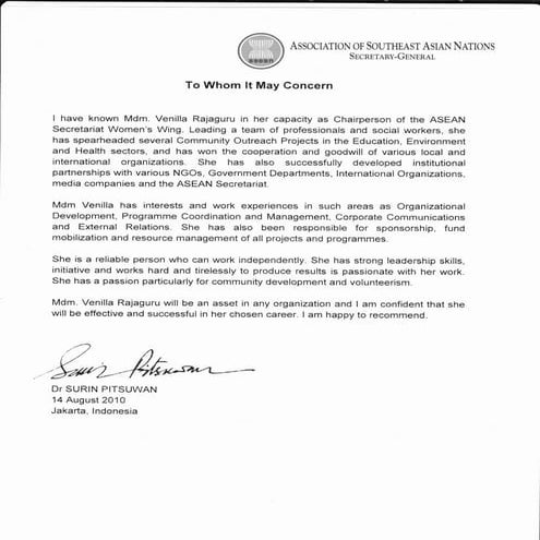 Employers' ref. letters | PDF