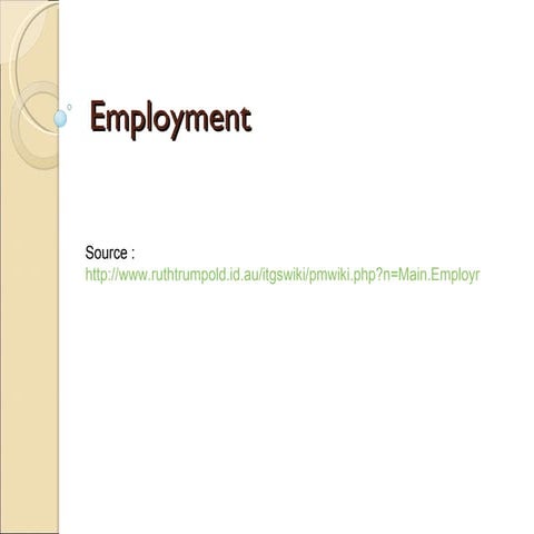 Employment | PPT