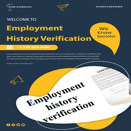 Reference Checks in Independence - Sure Screening LLC | PDF