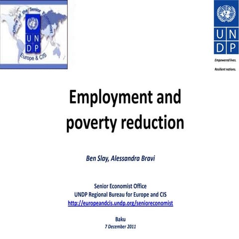 Employment and Poverty Reduction | PPTX