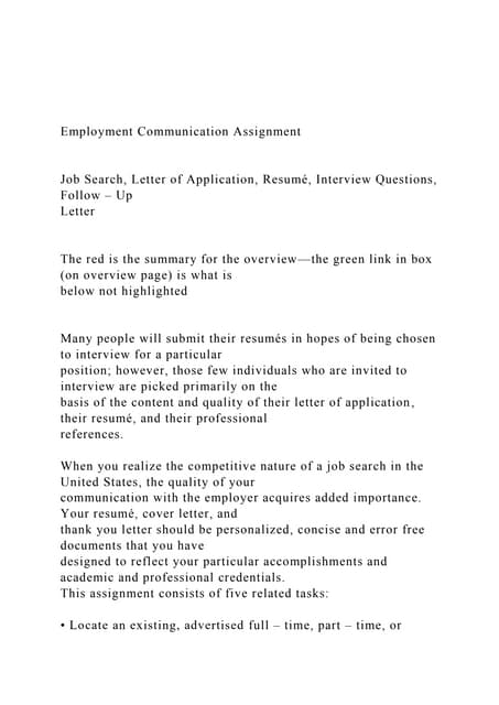 Application letter lesson plan | DOCX