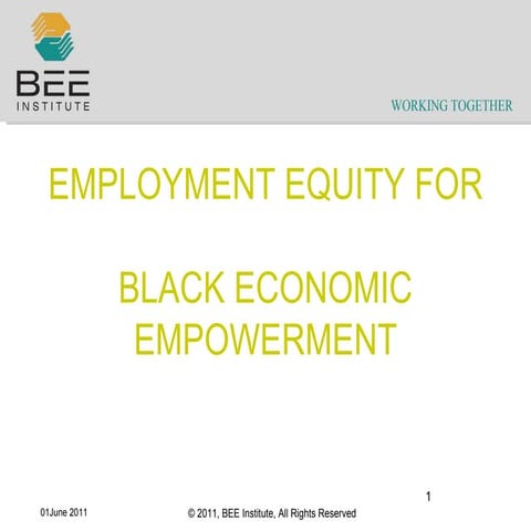 Employment equity forum | PPT