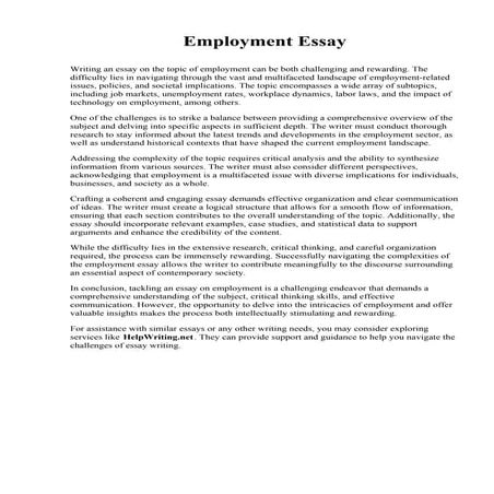 Employment Essay.pdf
