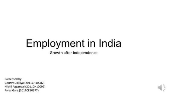 Ppt on unemployment | PPTX
