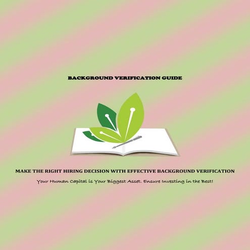 Employee Background Verification | PDF