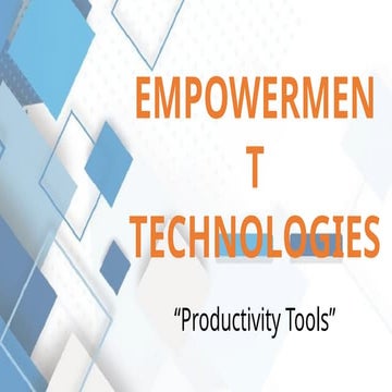 Lesson 4 Productivity Tools.pptx