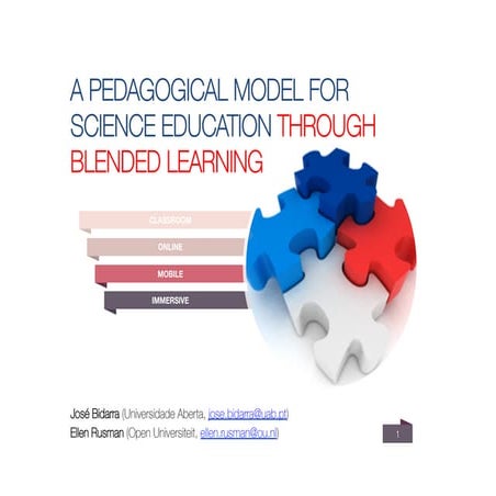 A pedagogical model for science education through blended learning | PDF