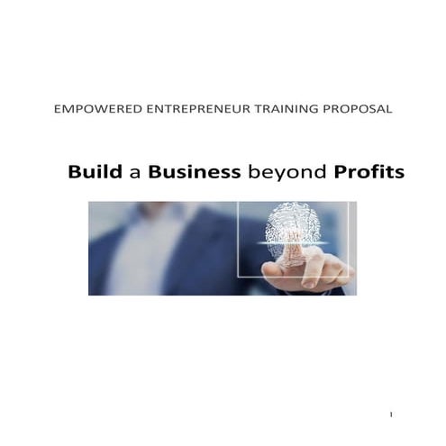 EMPOWERED ENTREPRENEUR TRAINING | PDF