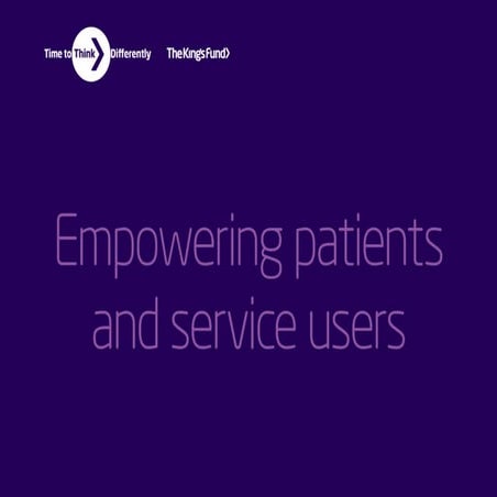 Empowering patients and service users infographics | PPT