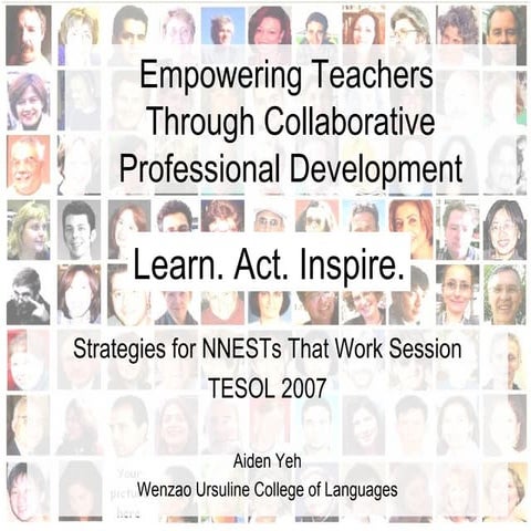 Empowering Teachers Through Collaborative Professional Development | PPT