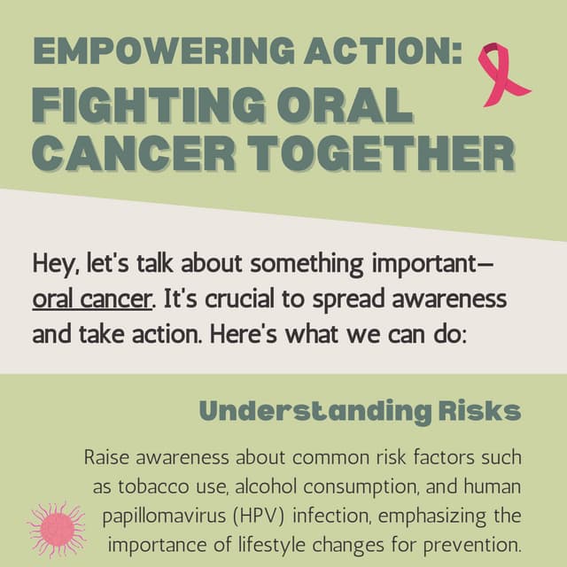 Empowering Action: Fighting Oral Cancer Together | PDF