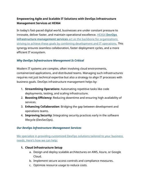Unlock Seamless DevOps Infrastructure Management with HEX64.docx