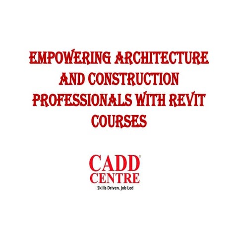 Empowering Architecture and Construction Professionals with Revit ...