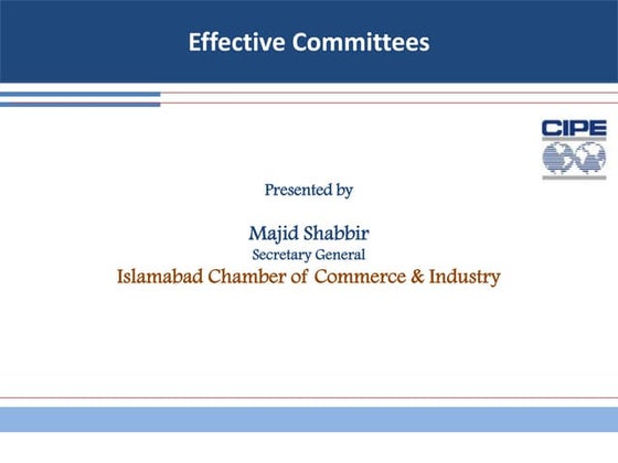 Effective Committees | PPT