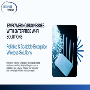 Next-Gen Enterprise Wi-Fi & Wireless Solutions | PDF