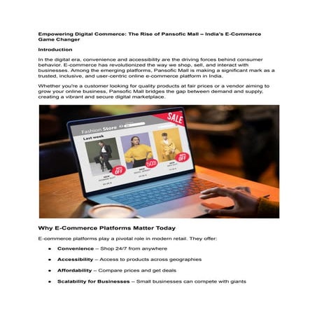 Empowering Digital Commerce_ The Rise of Pansofic Mall – India’s E ...