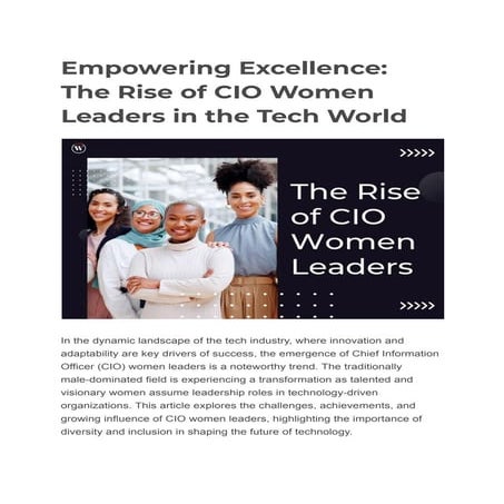 women leaders in technology | PDF