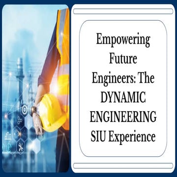 Shaping Smart Energy Leaders at Dynamic Engineering SIU | PPT