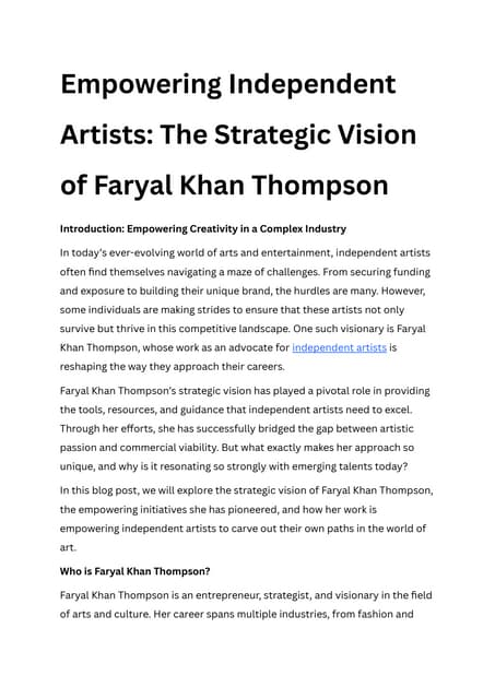 Music Distribution - Faryal Khan Thompson | PPTX | Business | Business ...