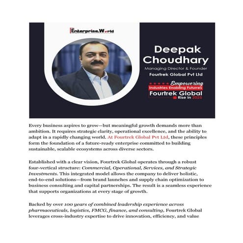 Empowering Industries, Enabling Futures_ Fourtrek Global’s Rise in 2025.pdf