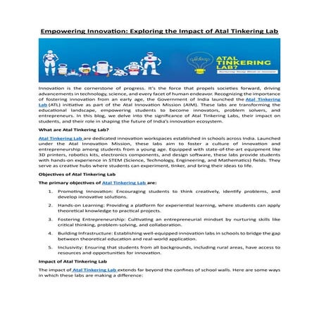 Empowering Innovation Exploring the Impact of Atal Tinkering Lab.pdf