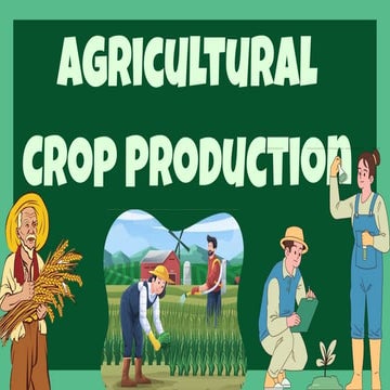 Introduction of Agricultural Crop and P | PPTX